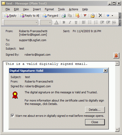 Security Flaw in Microsoft Outlook and Digital Signatures